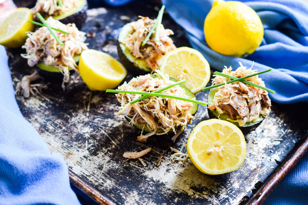 Lemon Chicken Avocado Boats - Perfect Keto