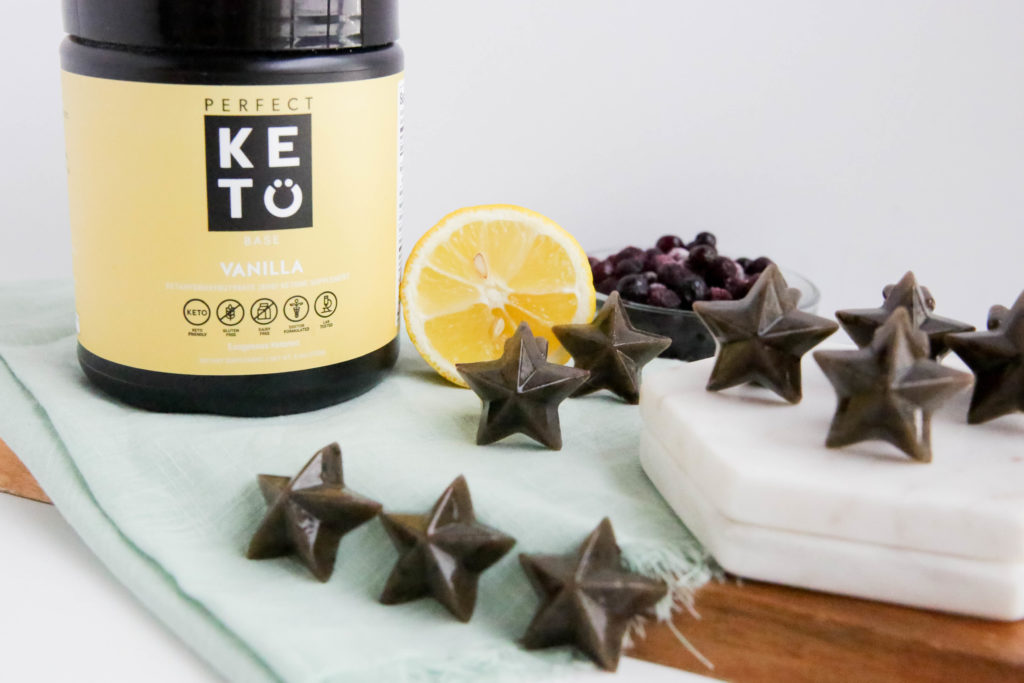 Vanilla Blueberry Gummies With Grass-Fed Gelatin - Perfect Keto