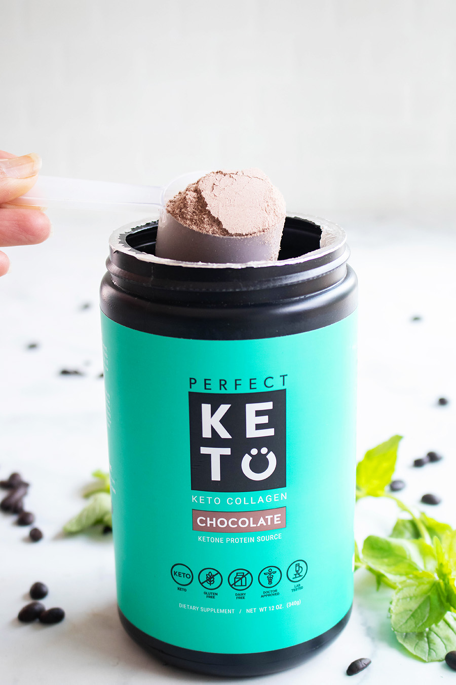 Low-Carb Keto Peppermint Mocha - Iced and Hot - Perfect Keto