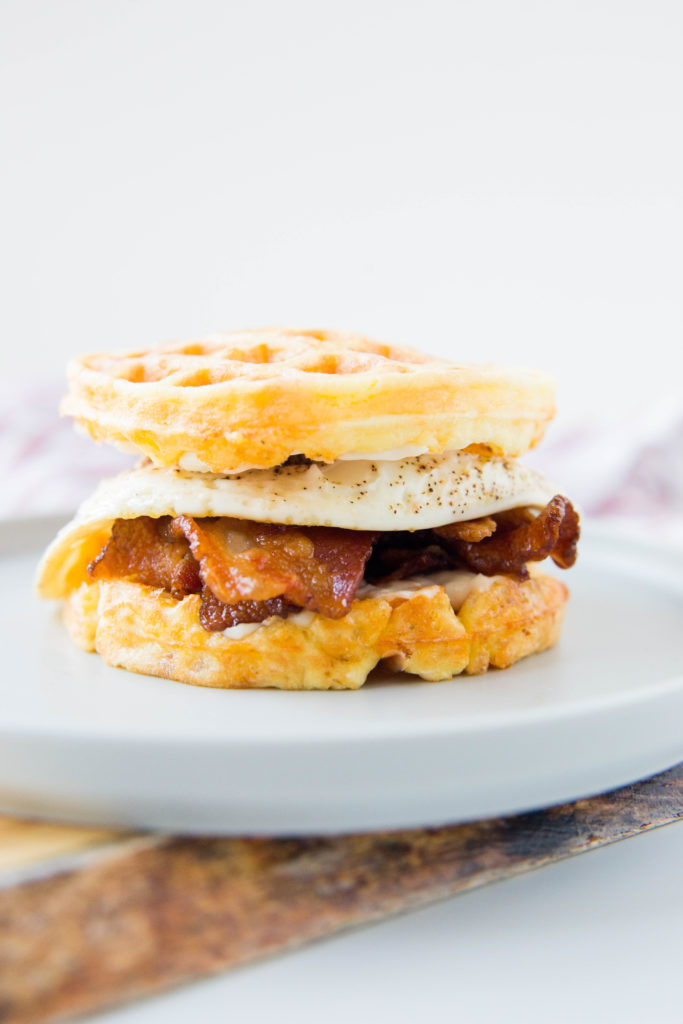 Keto Breakfast Chaffle Sandwich - Perfect Keto